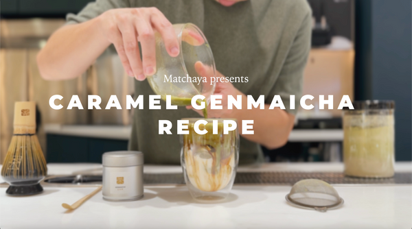 Caramel Genmaicha Milk Recipe | Roasted Rice Tea | Matchaya
